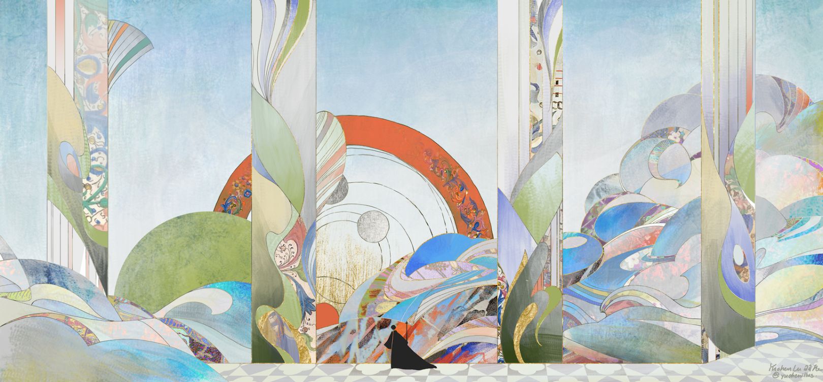 Yuchen Lu creates dreamlike illustrations inspired by Greek mythology ...