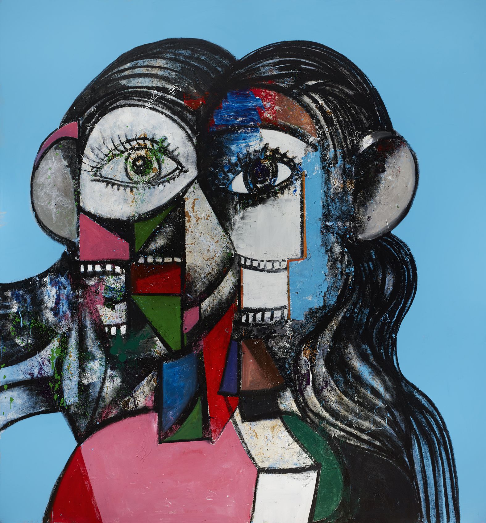 George Condo's Cubism portrait paintings reveal multiple states of joy ...