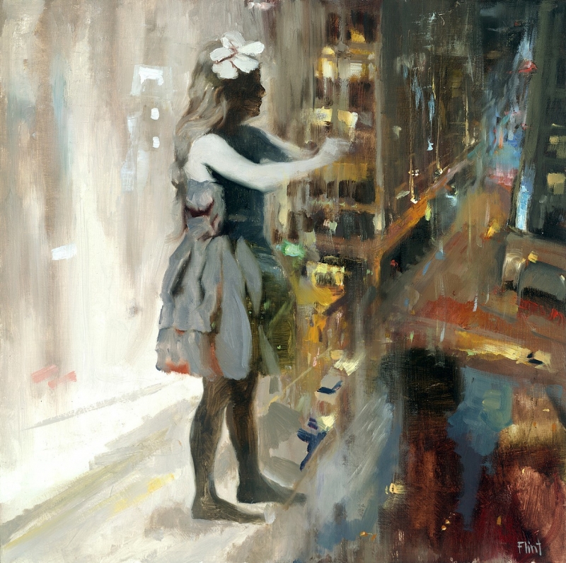 Artist creates beautiful paintings based on vintage images to merge the ...