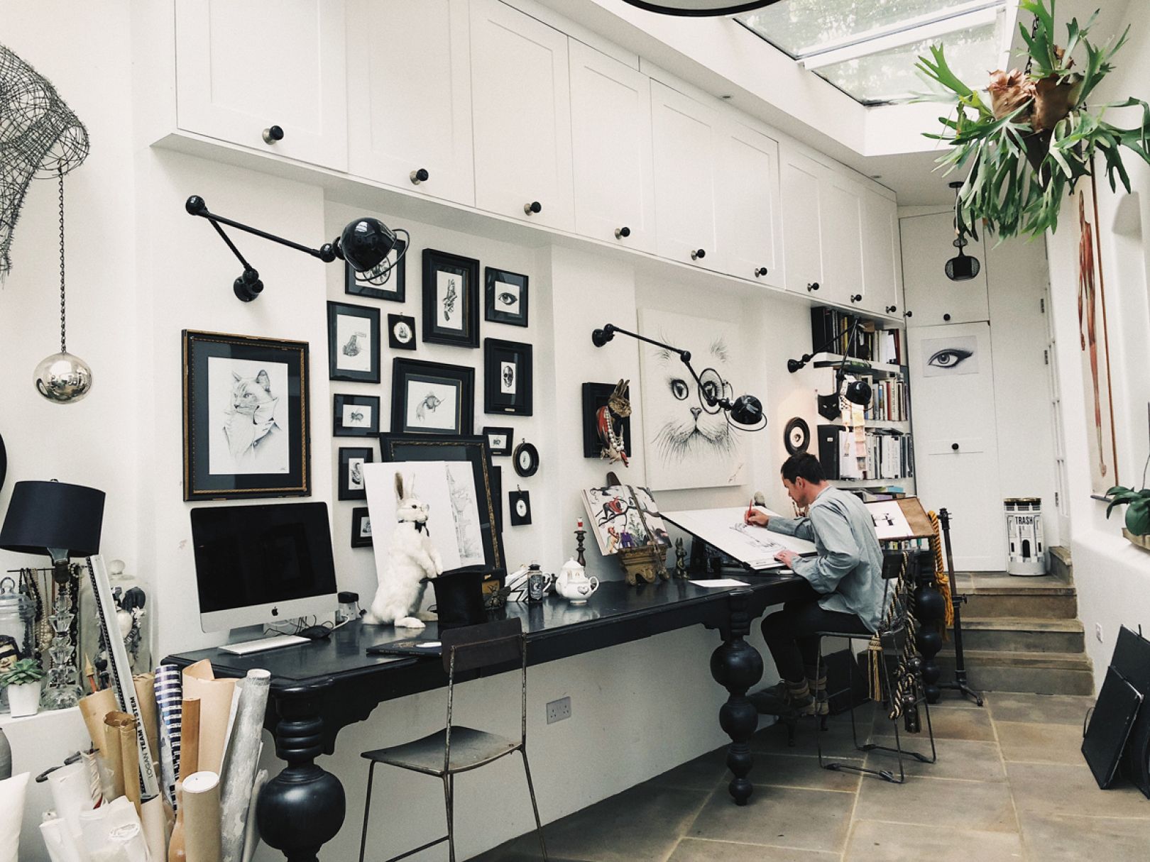 Take a look inside artist Rory Dobner's London studio full of treasures ...