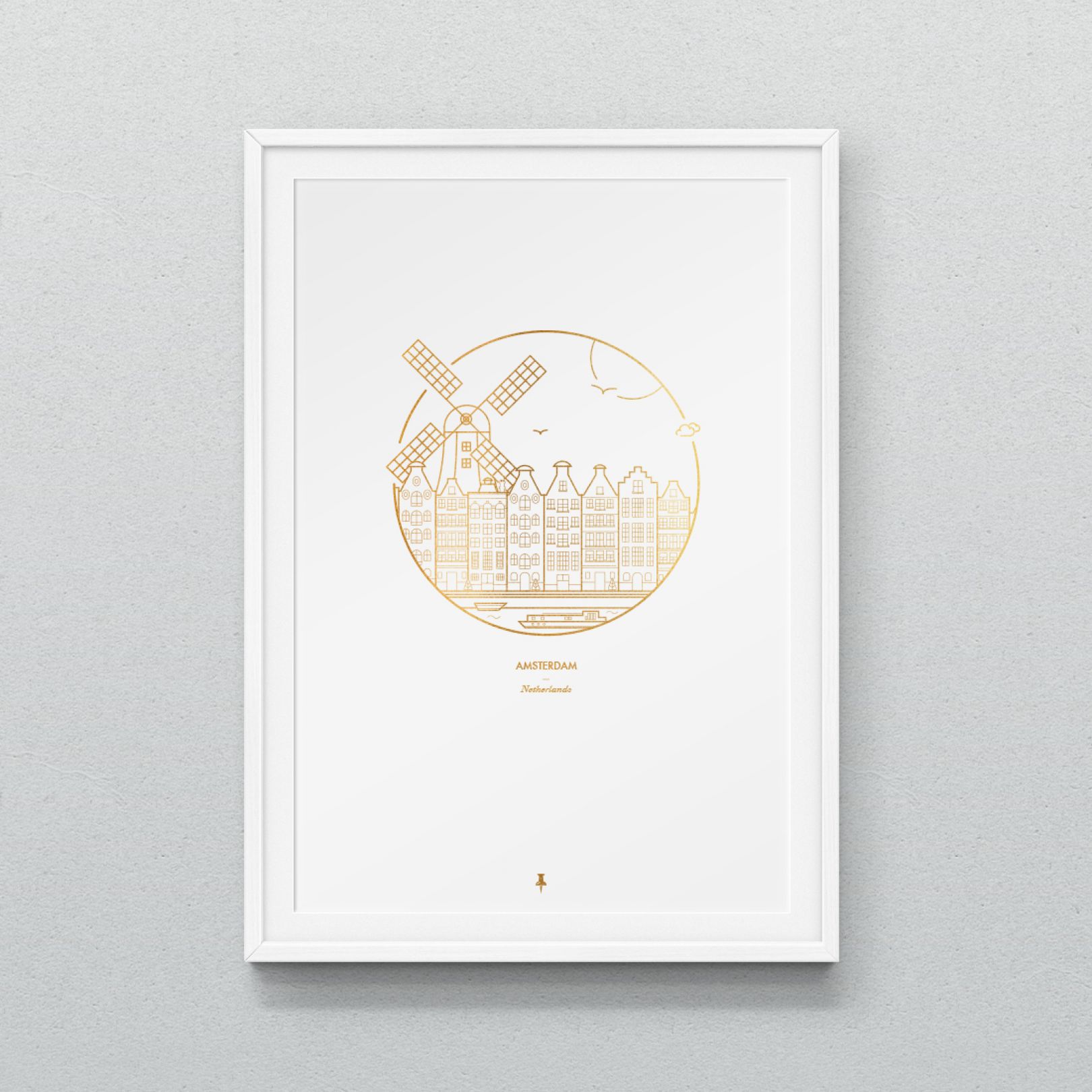 Pure gold city illustration posters that celebrate our favourite ...