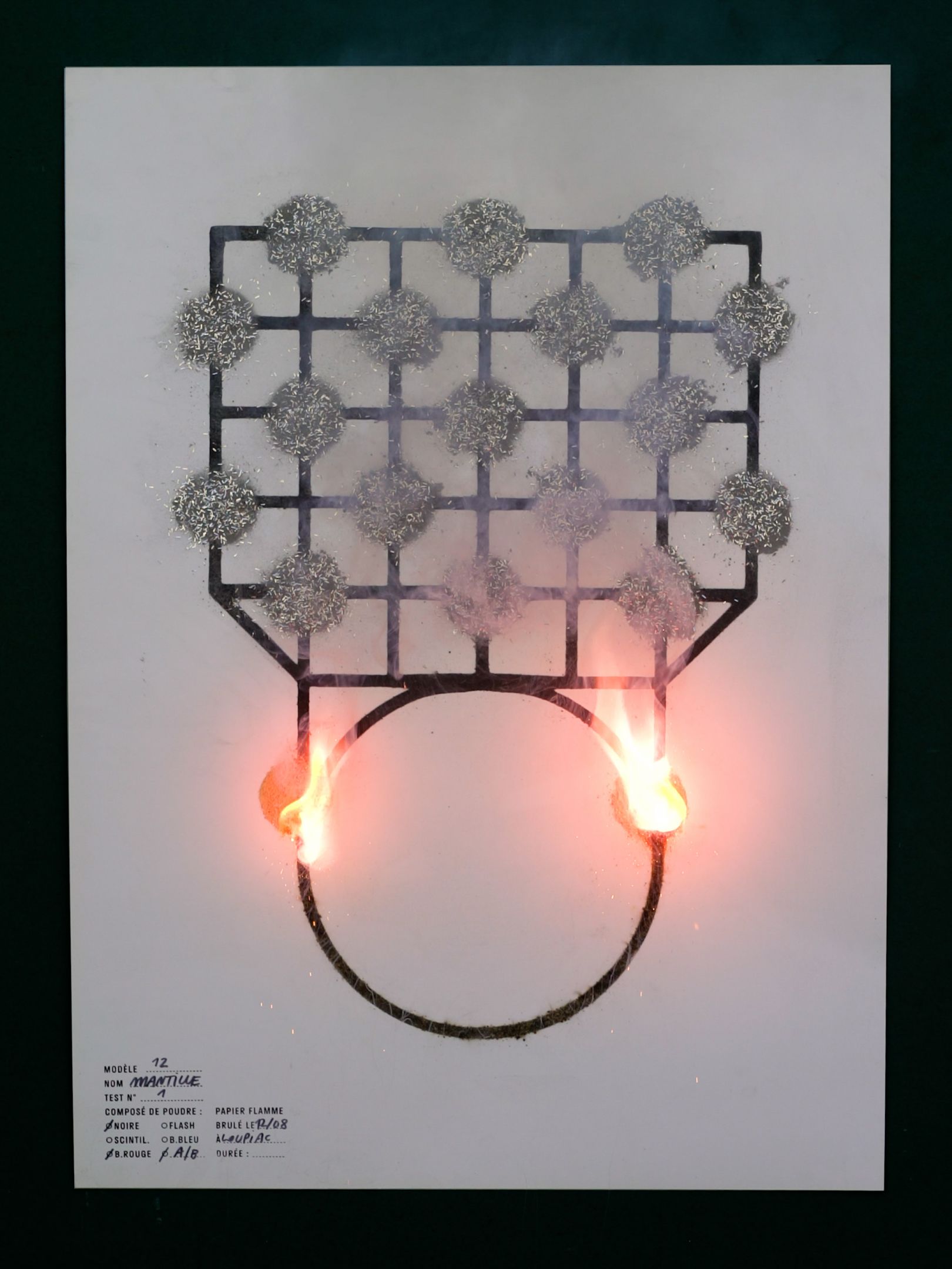 Incendiary poster series creates its designs with special pyrotechnic ...