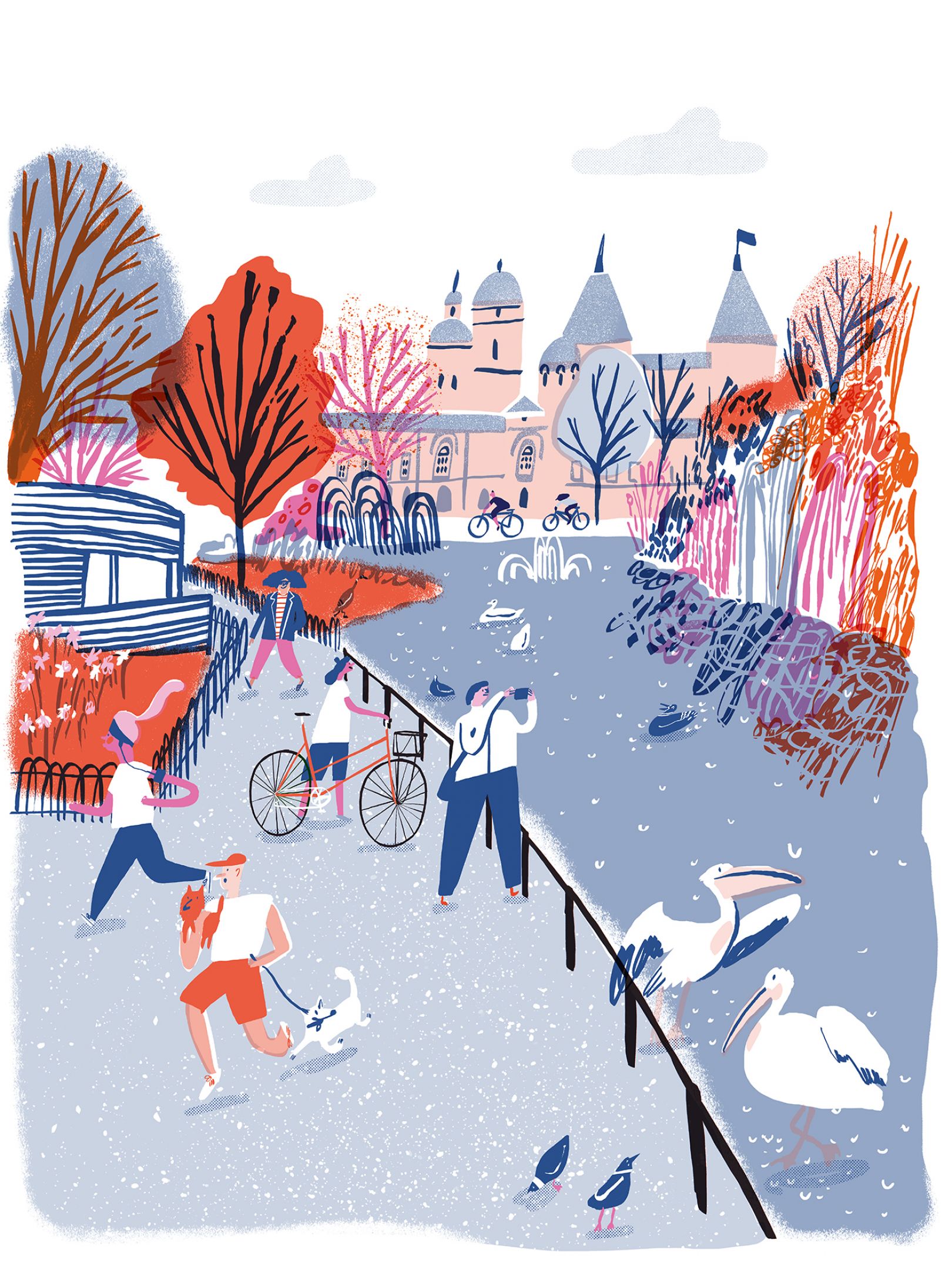 This Must Be The Place: Hannah Warren's illustrations of cycling in ...