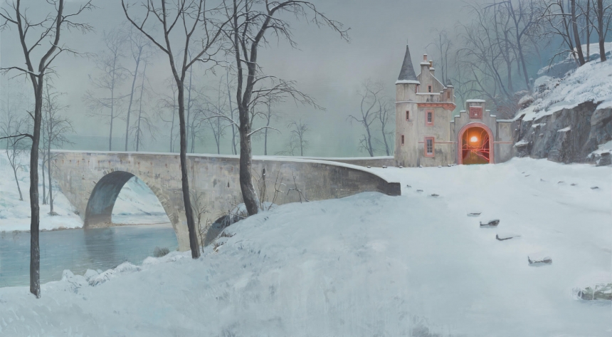 Andrew McIntosh's paintings of Highland castles with portals to ...