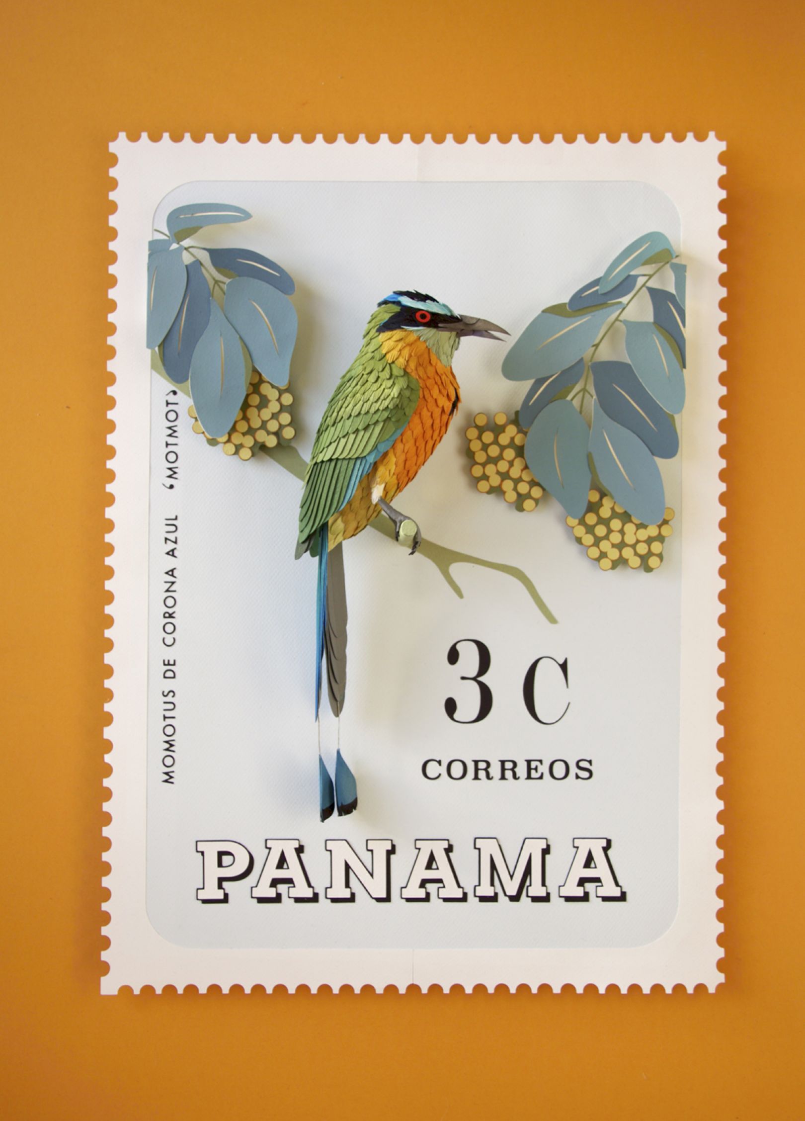 Bird Stamps: Intricate paper-cut artworks of birds that seem to leap ...