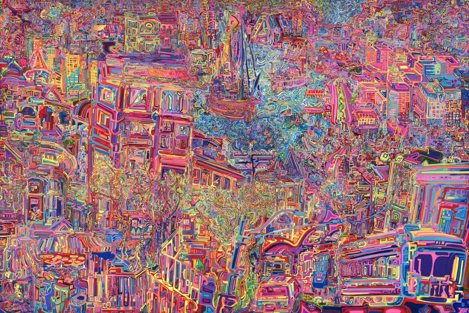 Faux Fauvism: Artist invents new technique to create a kaleidoscope of ...