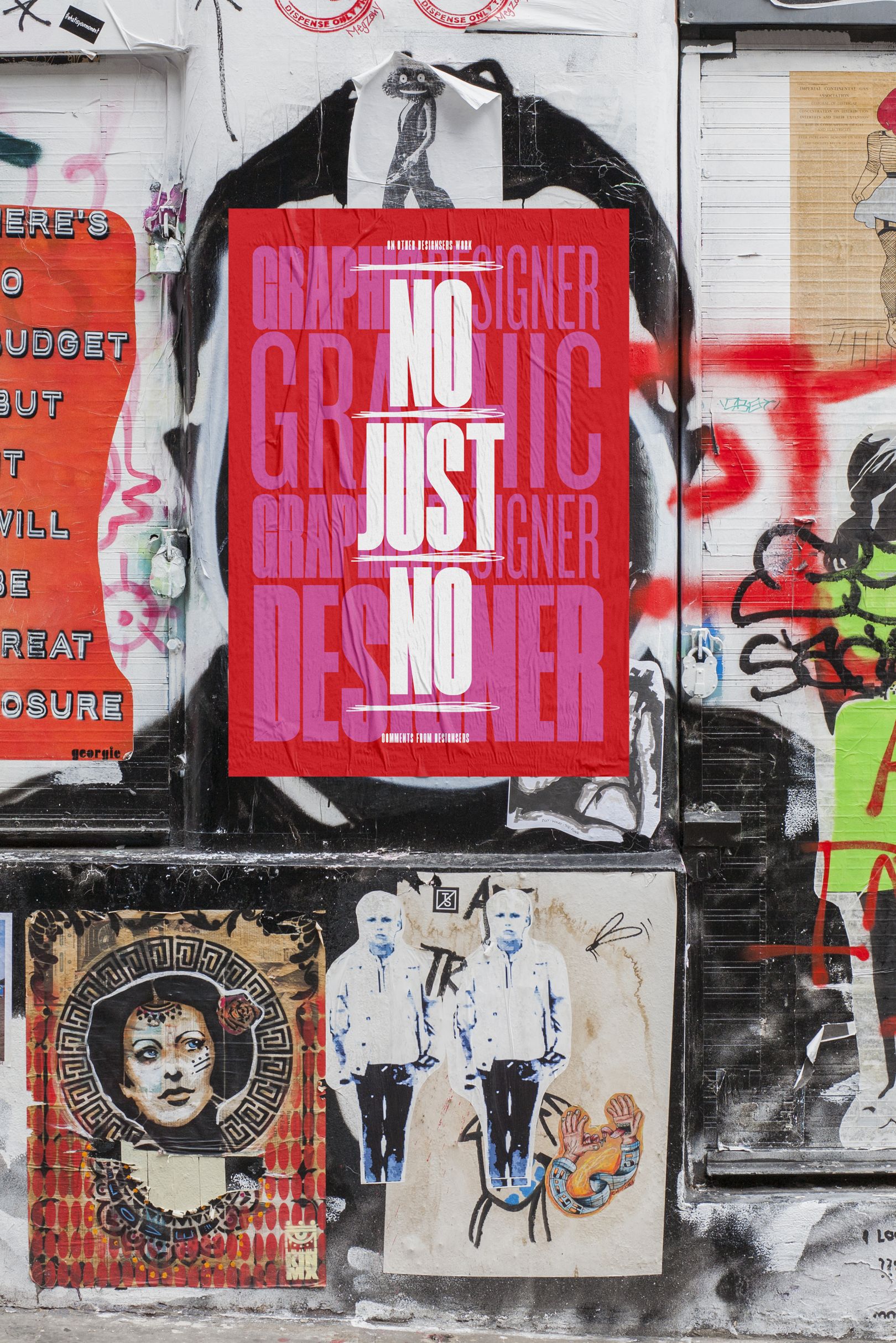 Typographic posters that look at the criticism designers face online ...