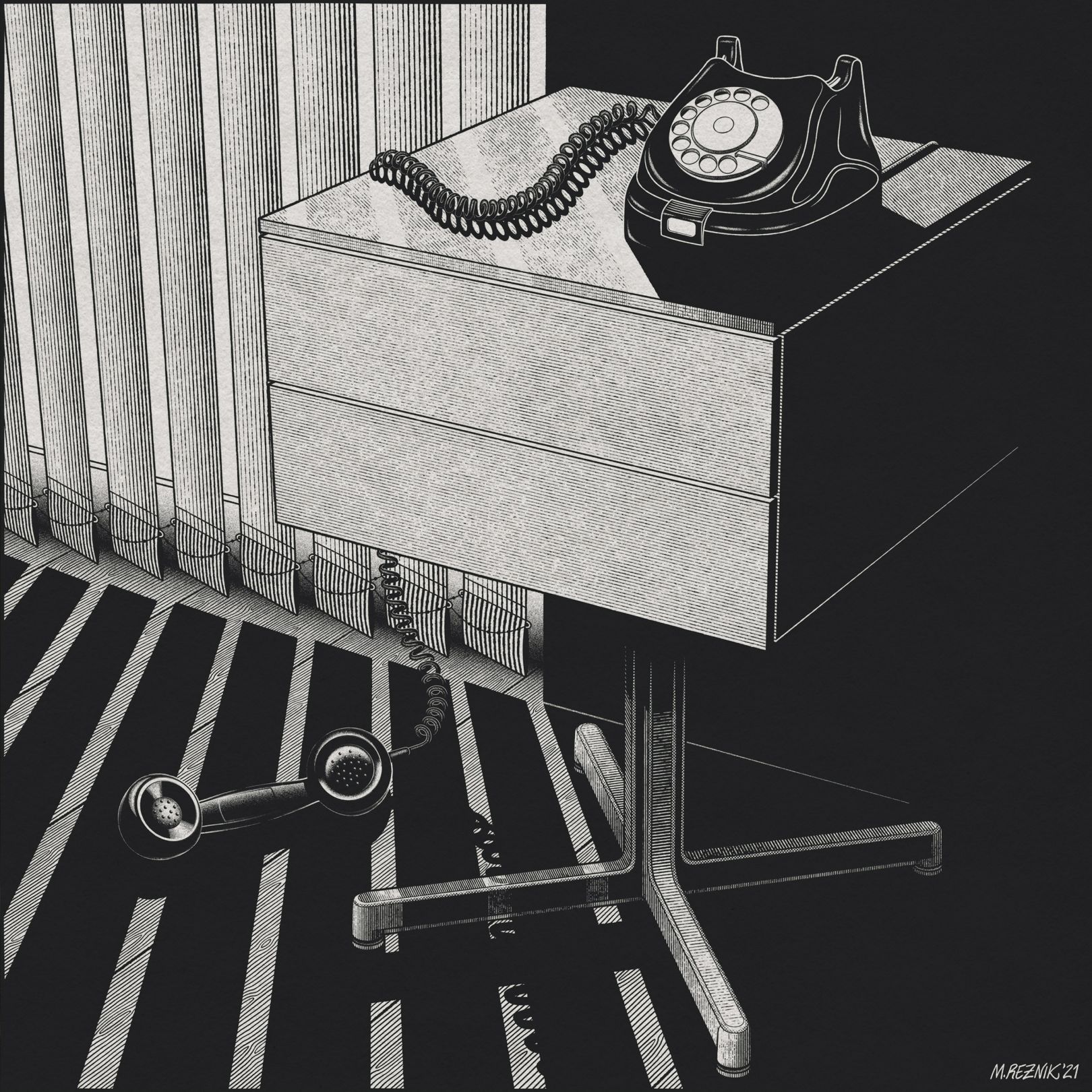 Martin Reznik brings a touch of film noir suspense to furniture design ...