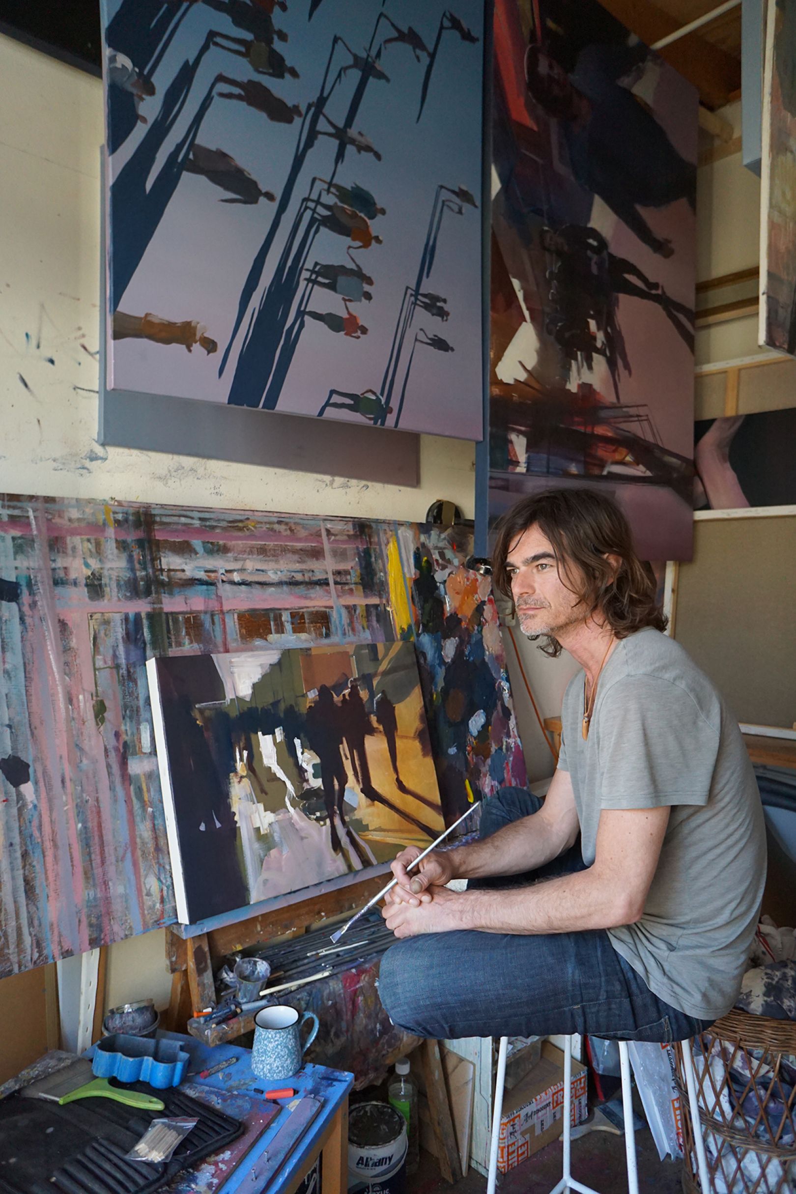 Inward Sky: Sam Hewitt's beautiful paintings of people play with light ...