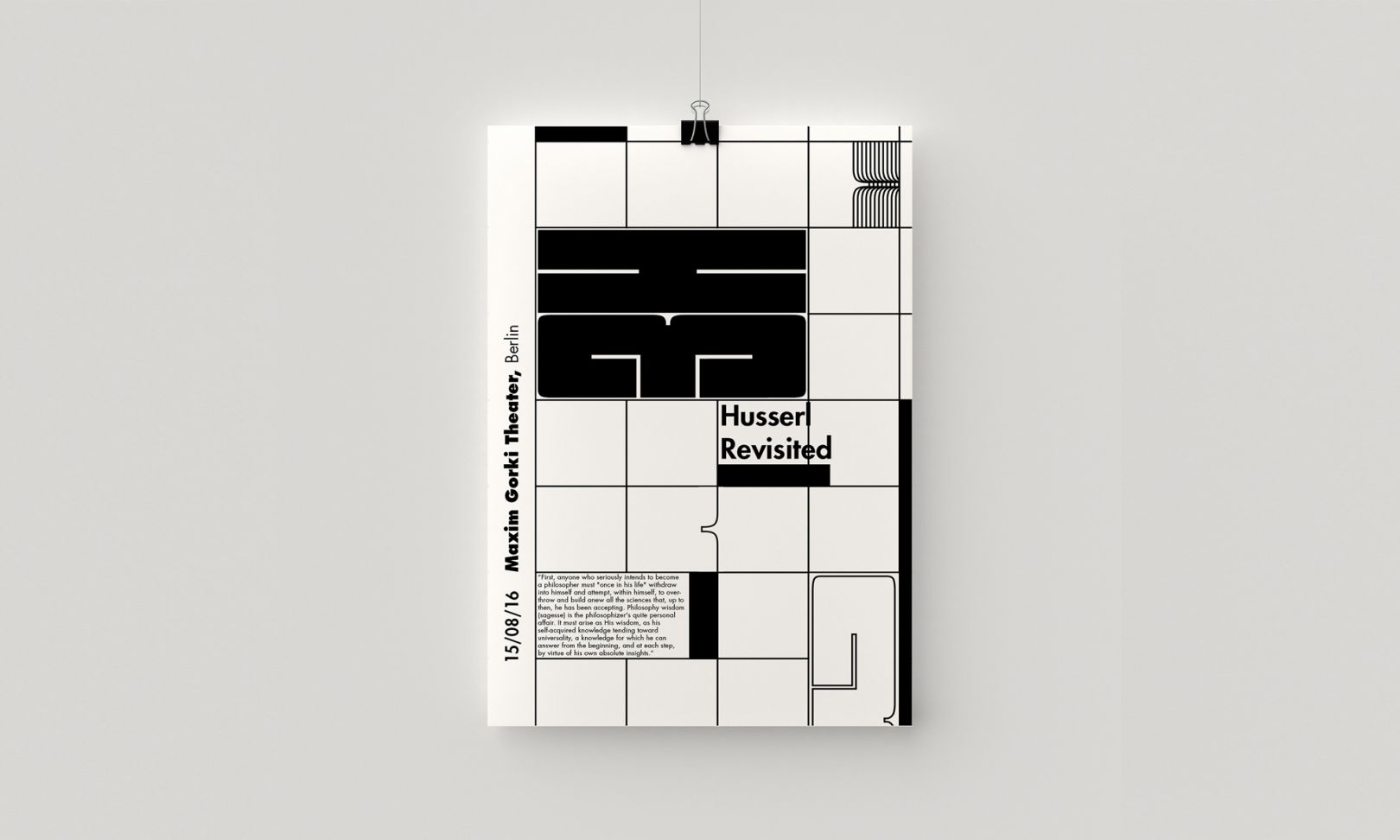 Monochrome poster series deconstructs key elements of graphic design ...