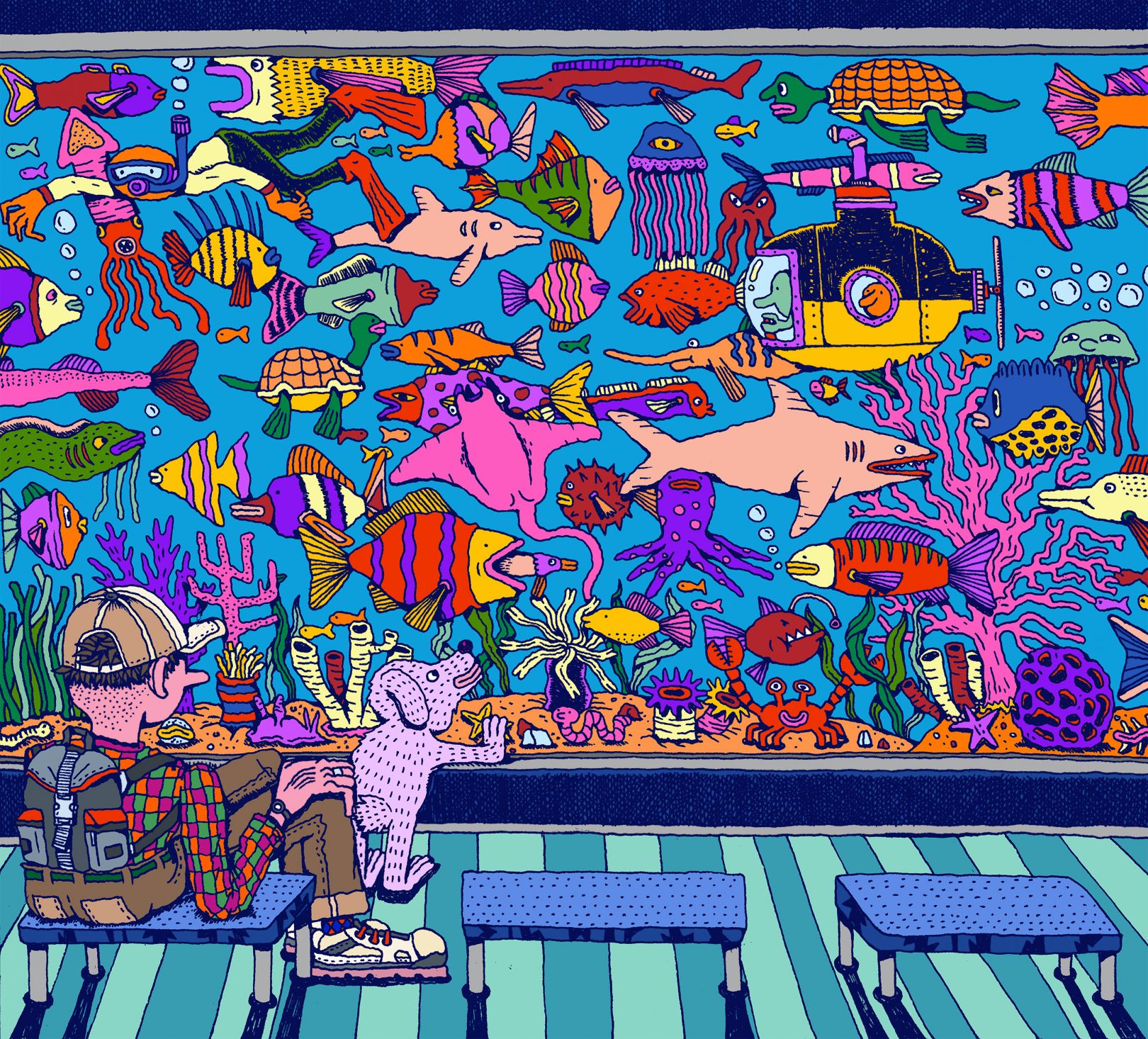 Melcher Oosterman creates intricate, colourful illustrations without ...