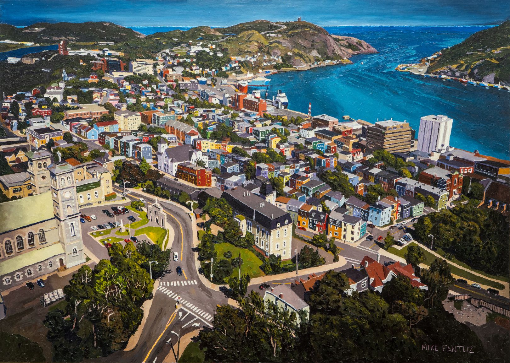 Emilie and Mike Fantuz evoke a sense of place with their palette knife ...