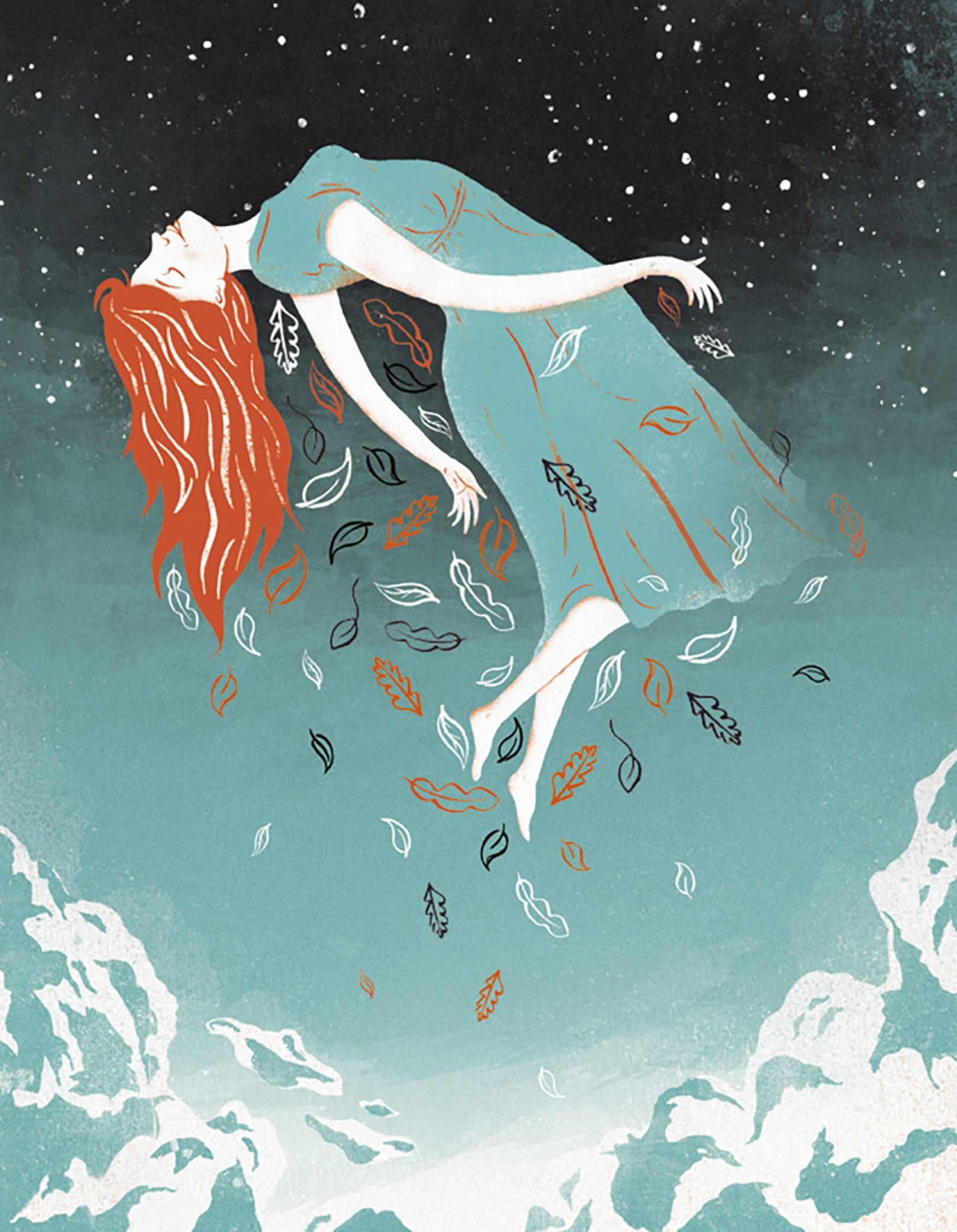 Strong narrative illustrations by Luke Brookes that use bold pops of ...