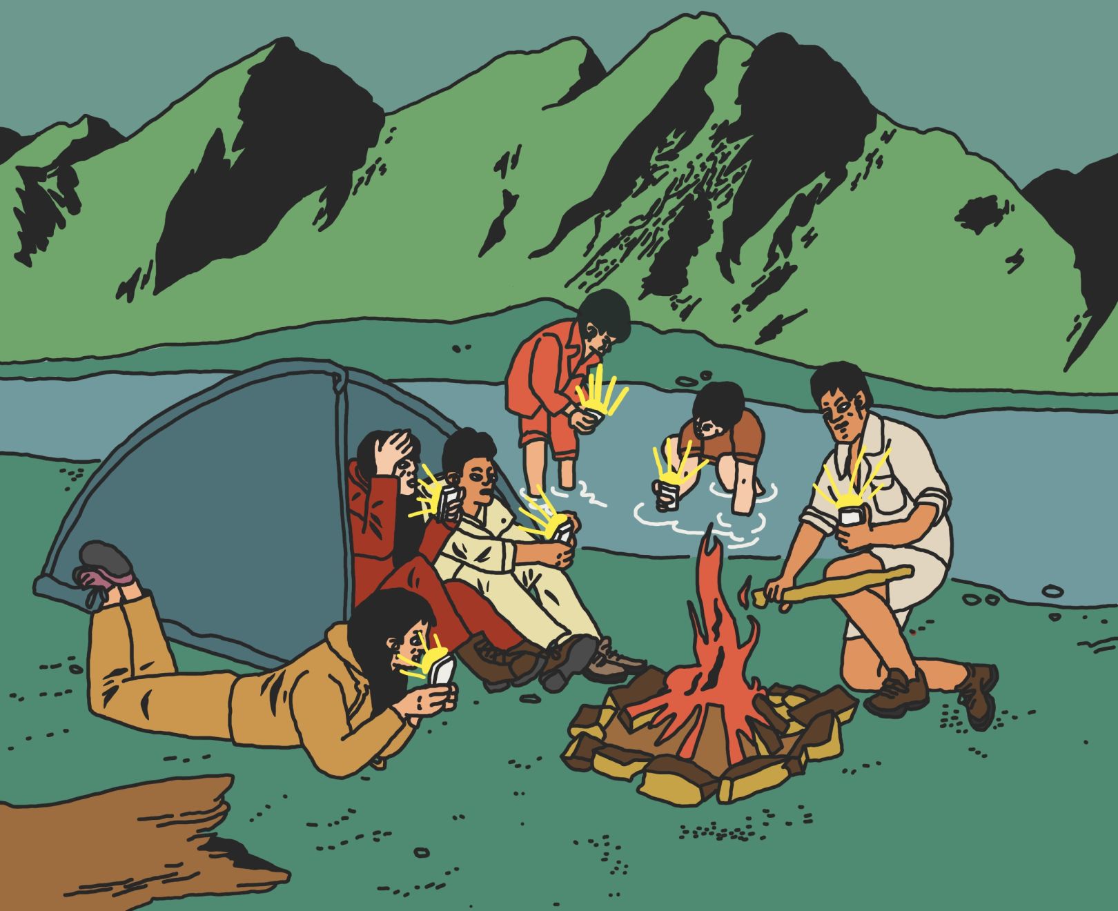 Morain An's whimsical illustrations are a celebration of hand-drawn ...