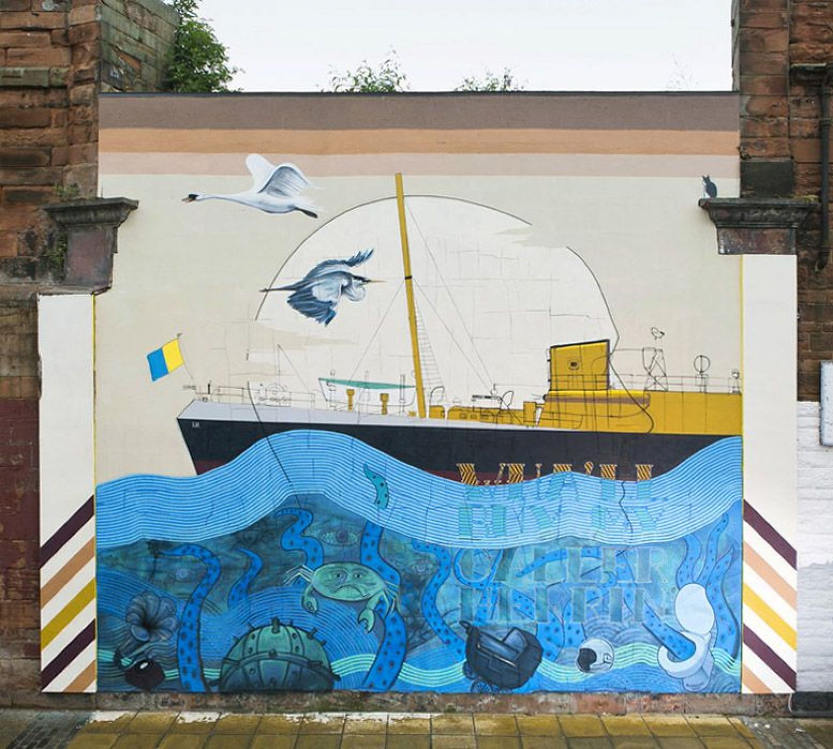 Getting Blameless with LeithLate to create a mural in Edinburgh ...