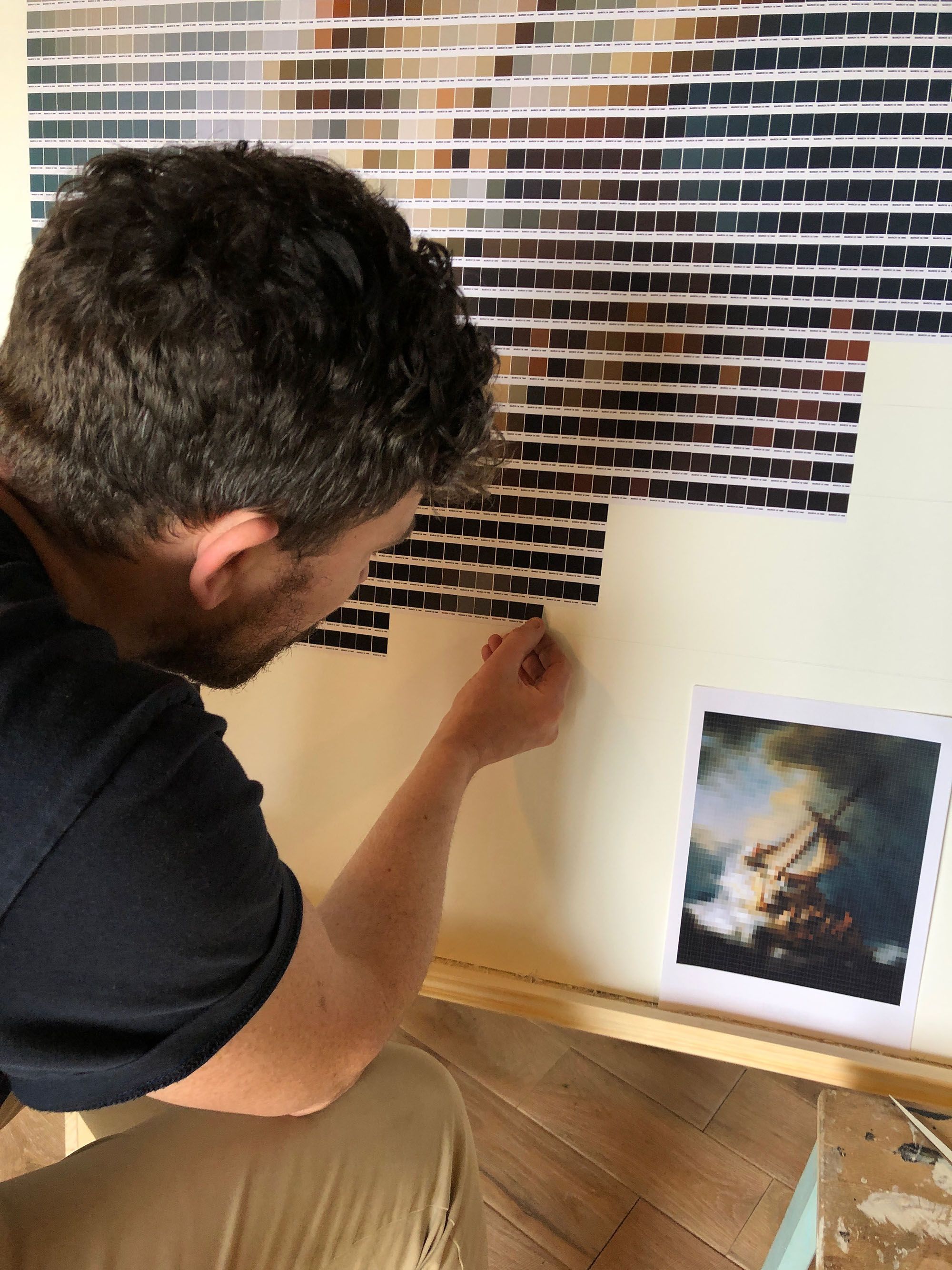 Multimedia artist Nick Smith explores art theft through his pixelated ...