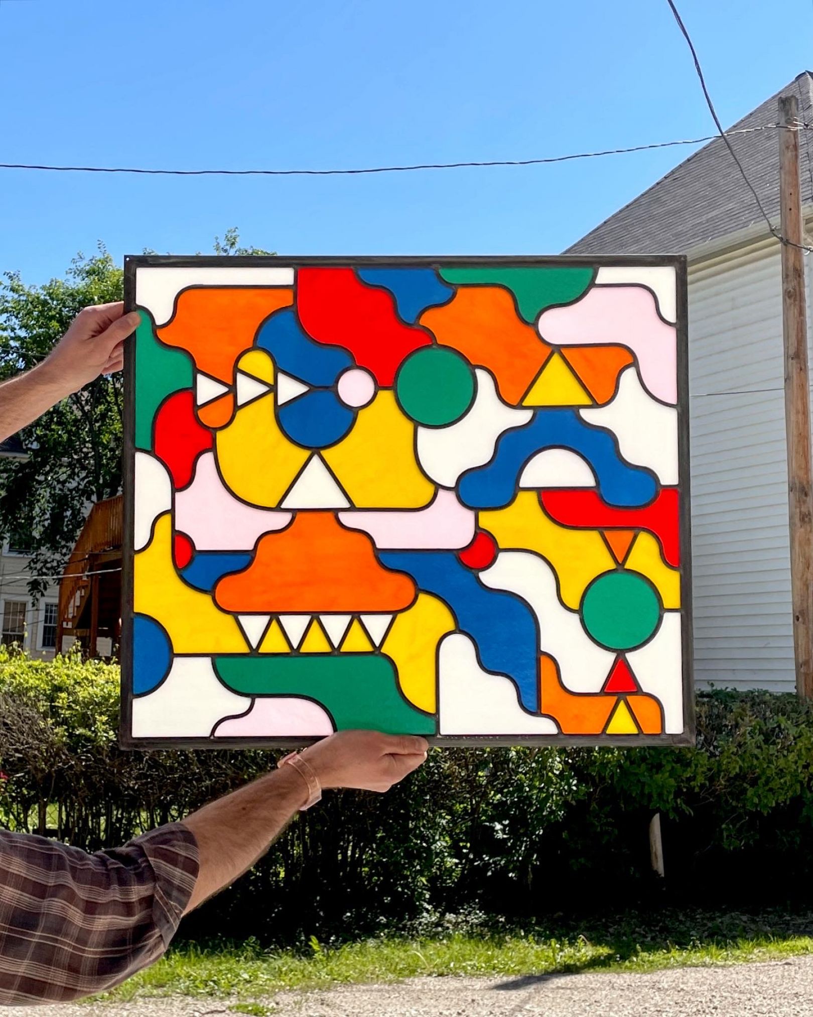 Colourful stained glass artworks inspired by video games, Pokemon and ...