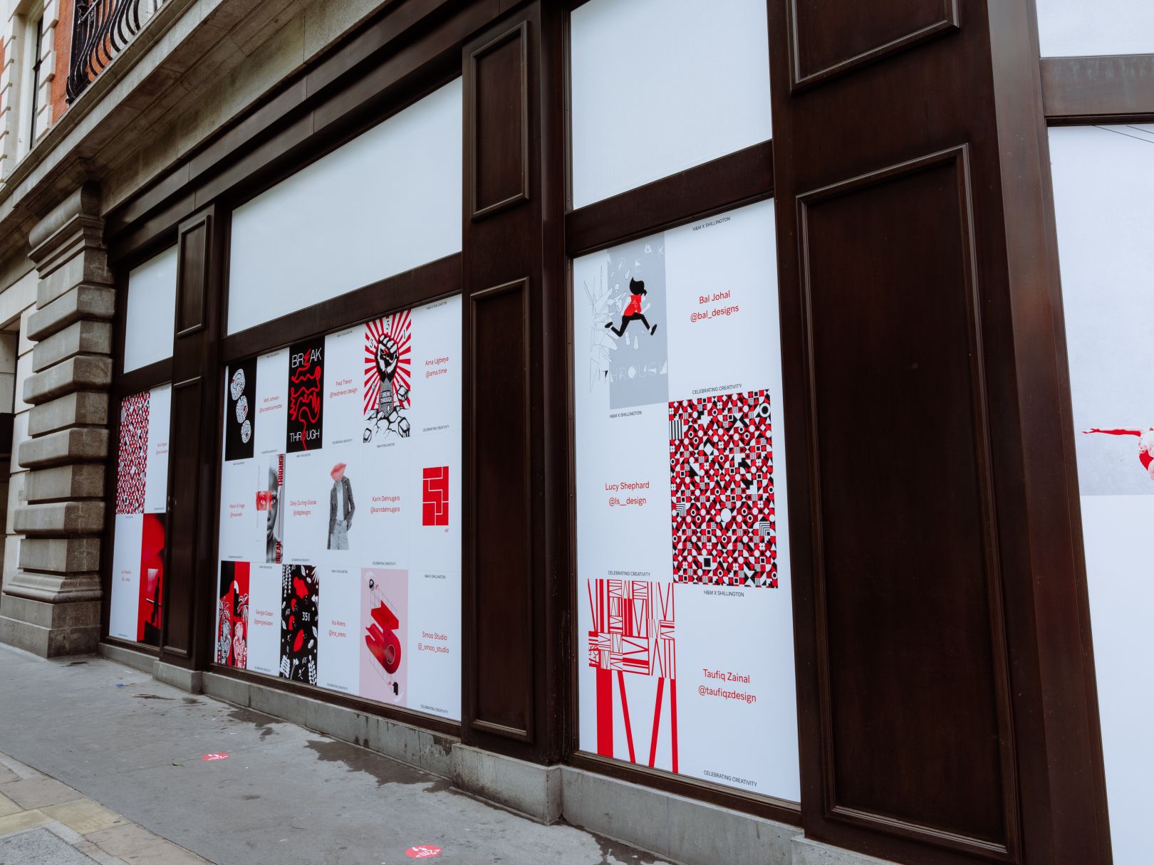 Graphic design graduates help dress up H&M's new London store as it ...