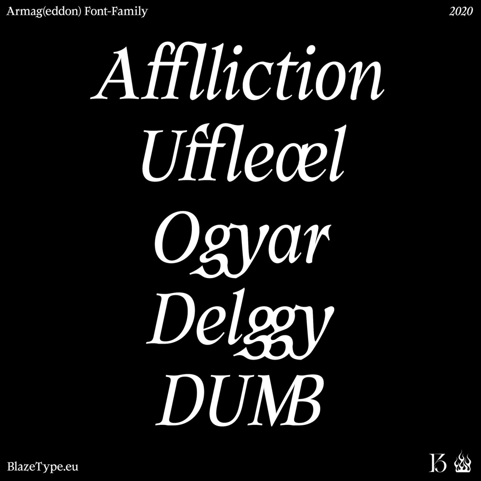 Meet Armag(eddon) – a Blaze Type font inspired by the end of the world ...