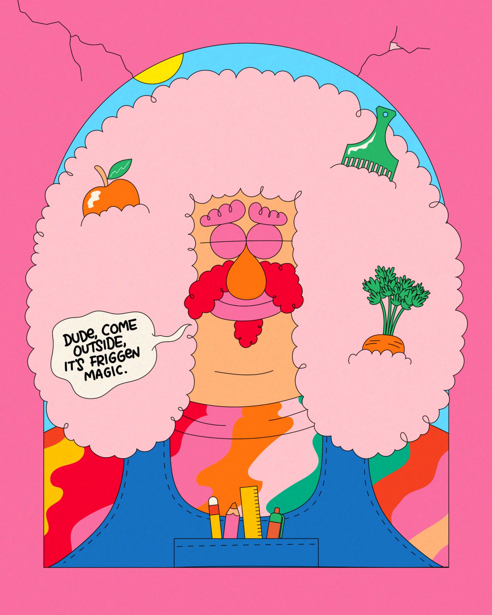 Nicko Phillips' cheeky illustrations feel like a hell of a holiday ...