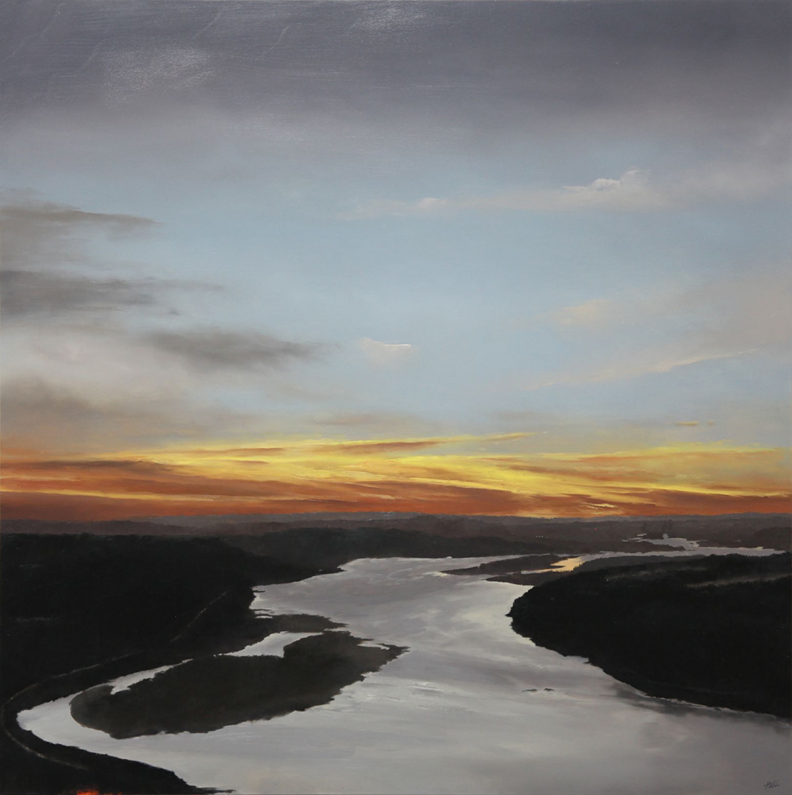 Upon Shoulders: Adam Hall's paintings that show the world from a higher ...