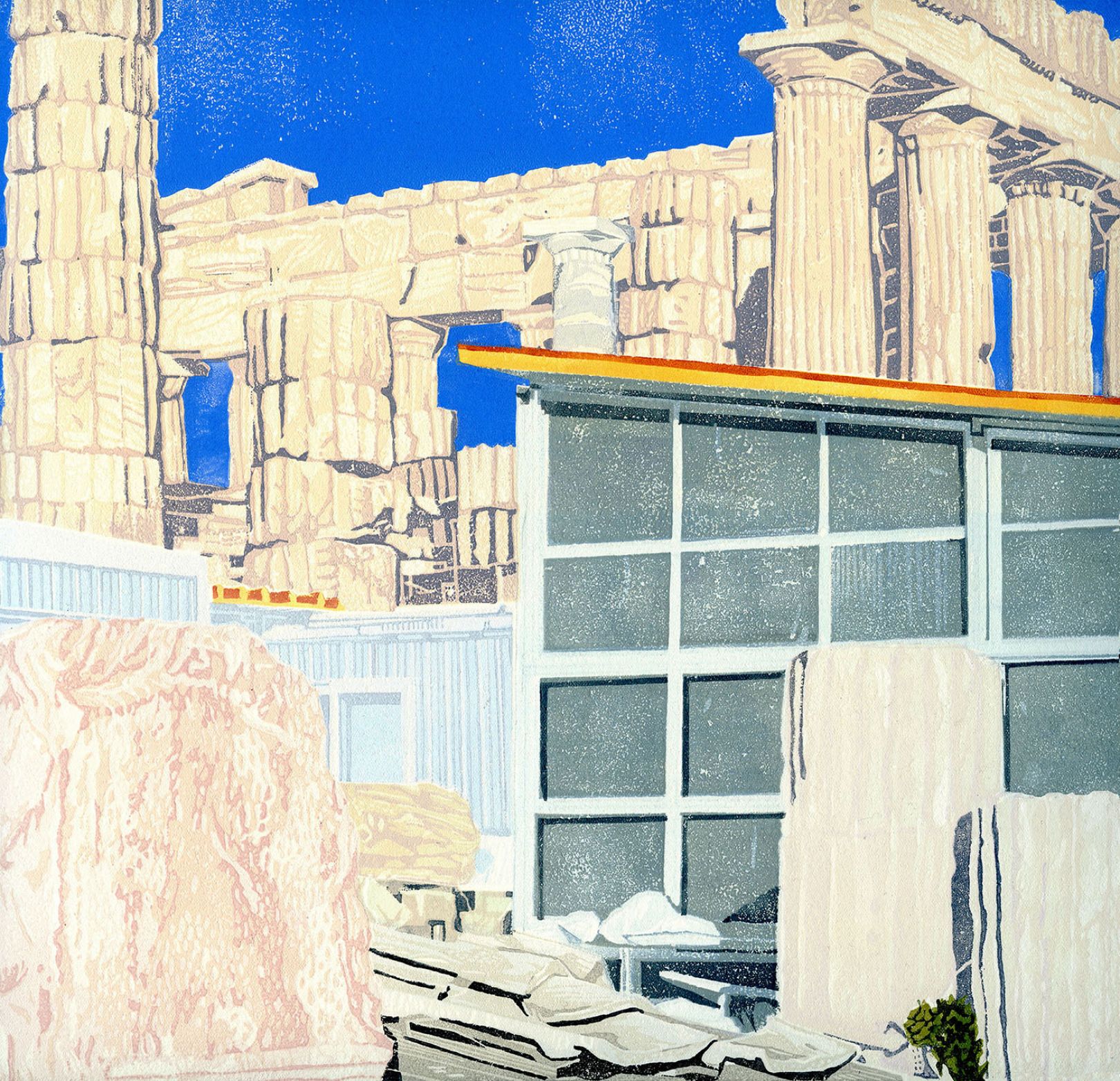 Dan Howden's linocut prints of architecture and everyday scenes look ...