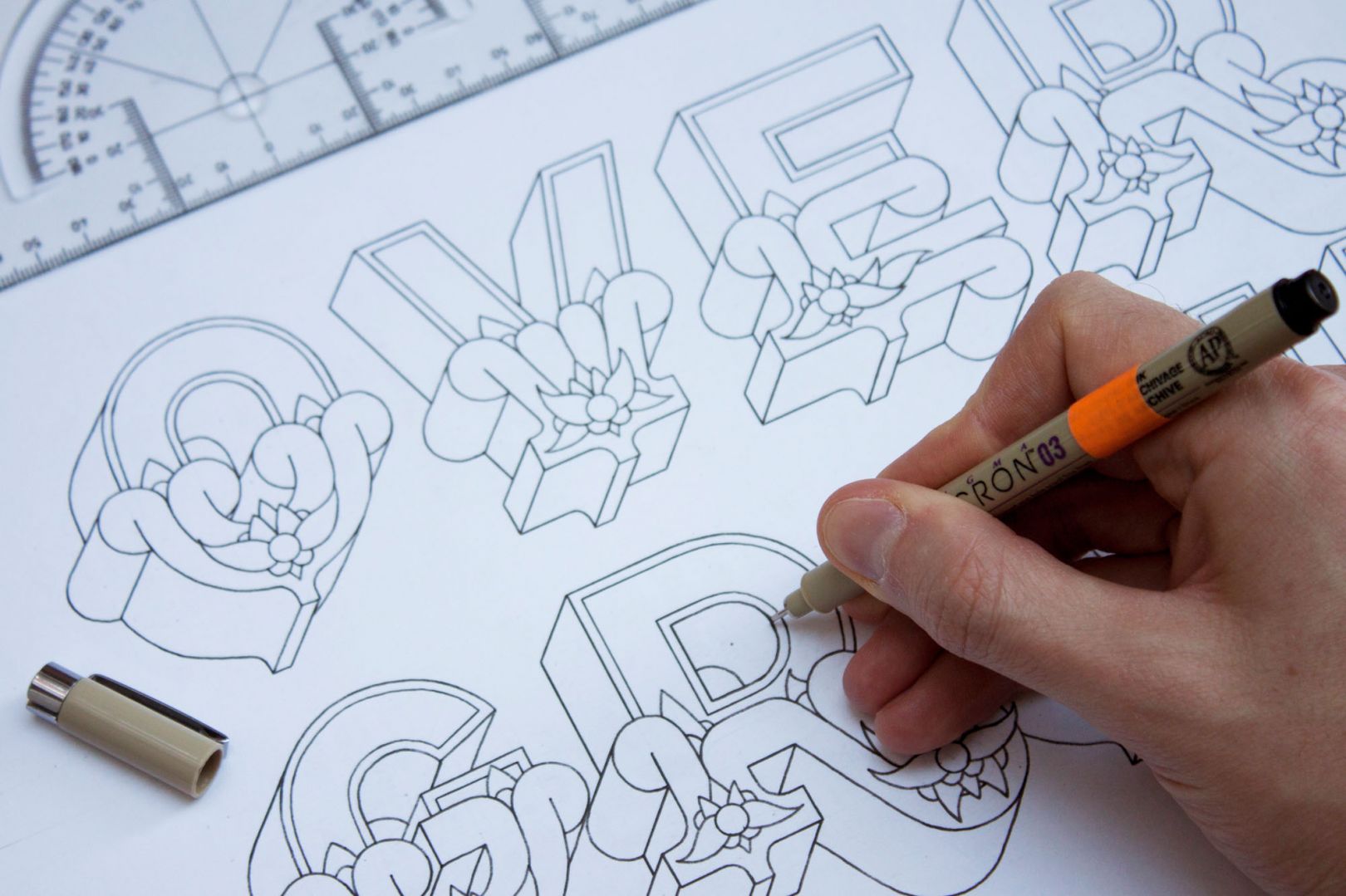 Hand-lettered illustrations reflect distinct personalities of London ...