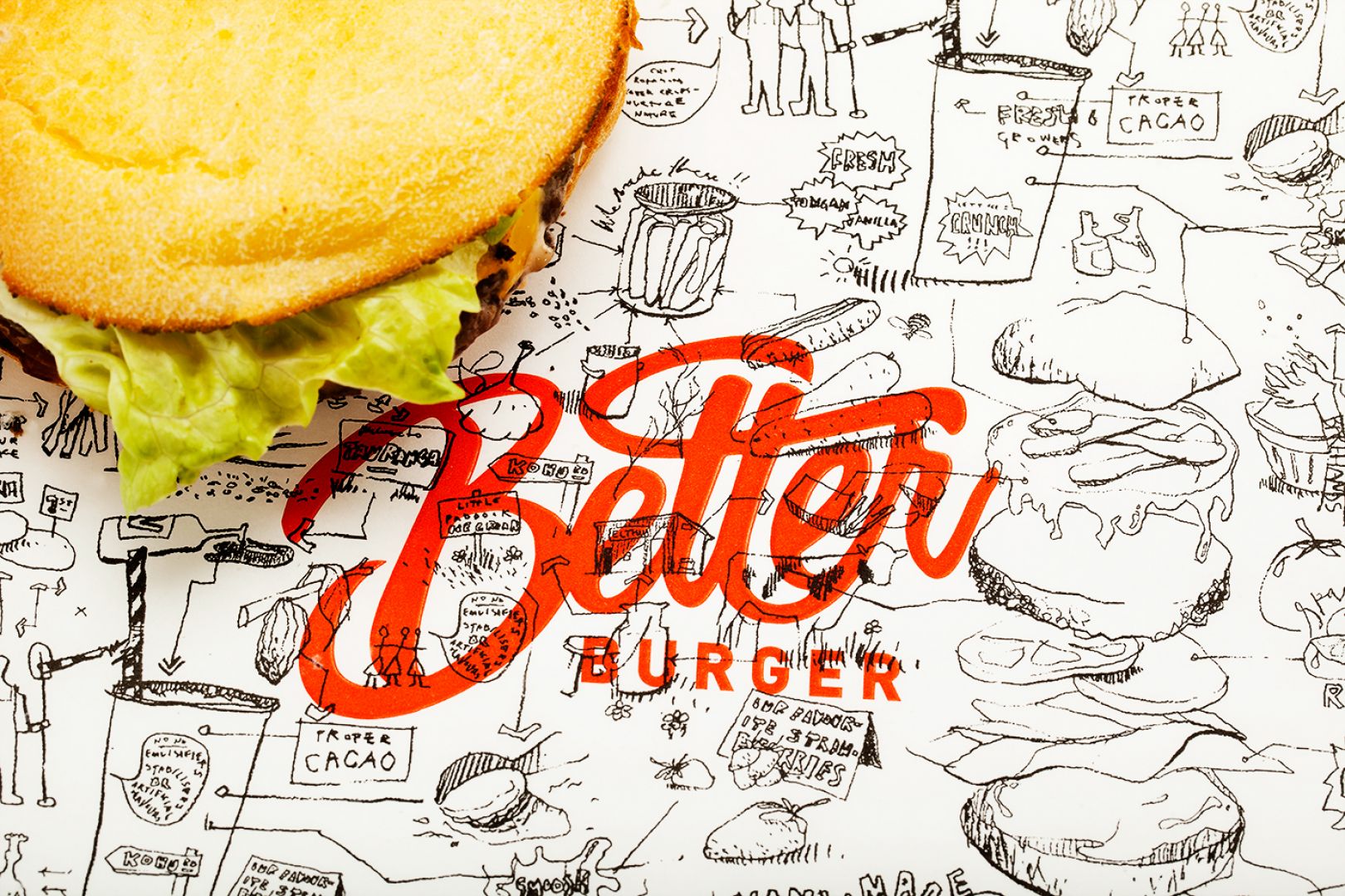 New branding for Better Burger ensures a balanced diet of illustration ...