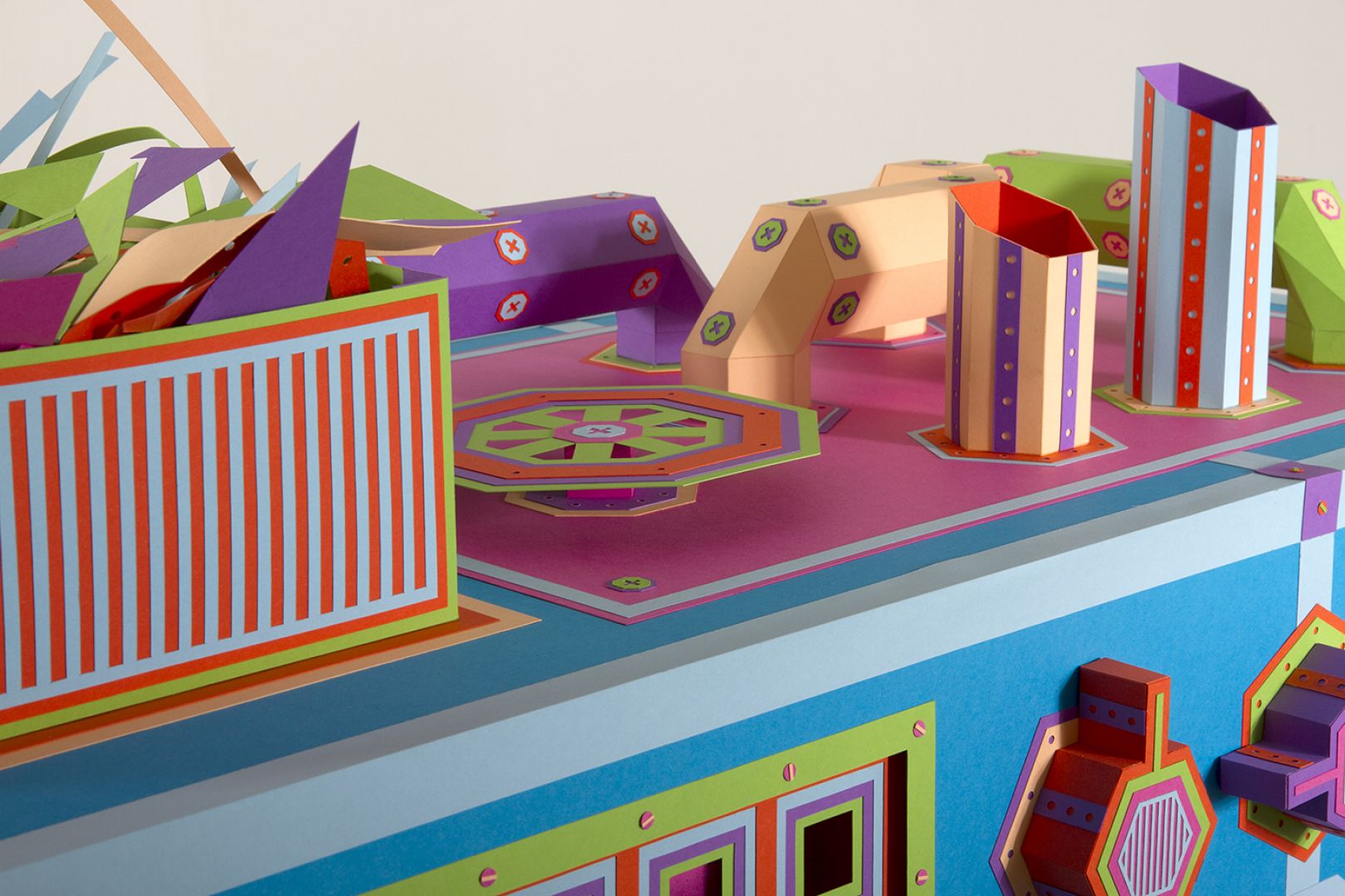 Handcrafted paper installations that burst with colour and insanely ...