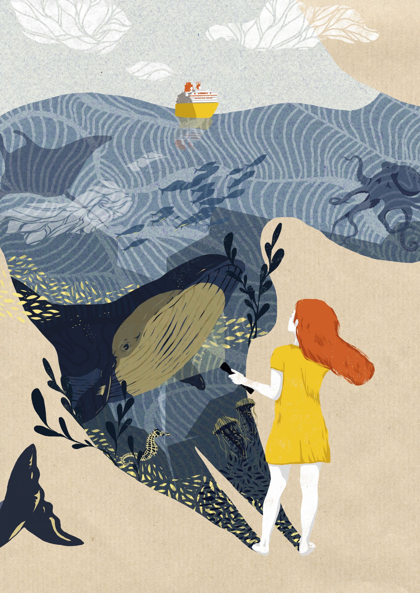 Illustrator Silvia Stecher's textured artworks reveal a journey of ...