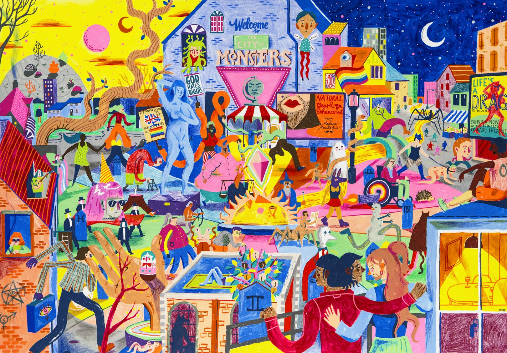 Harry Woodgate's richly textured illustrations that burst with energy ...