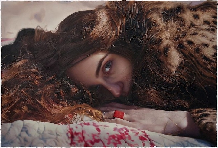 Photo-realistic paintings of women in nature by Yigal Ozeri | Creative Boom