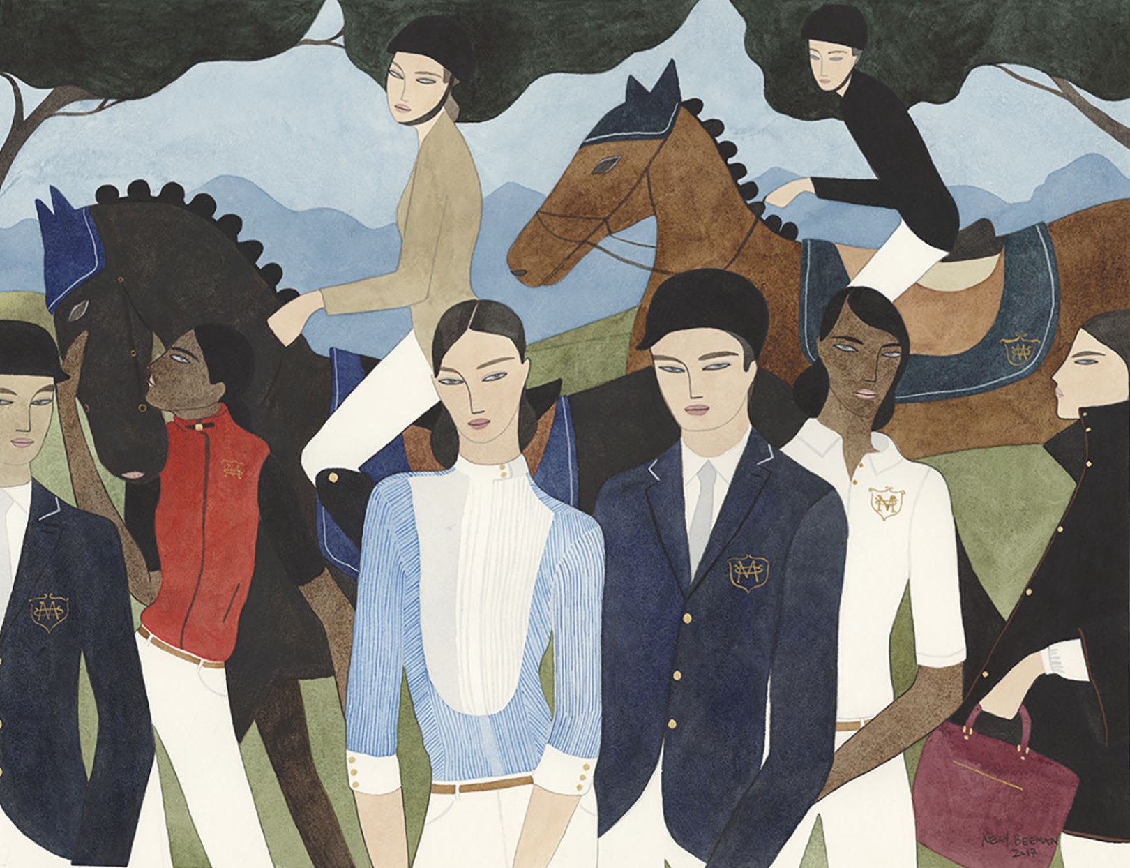Fresh fashion watercolours by Kelly Beeman that portray colourful ...