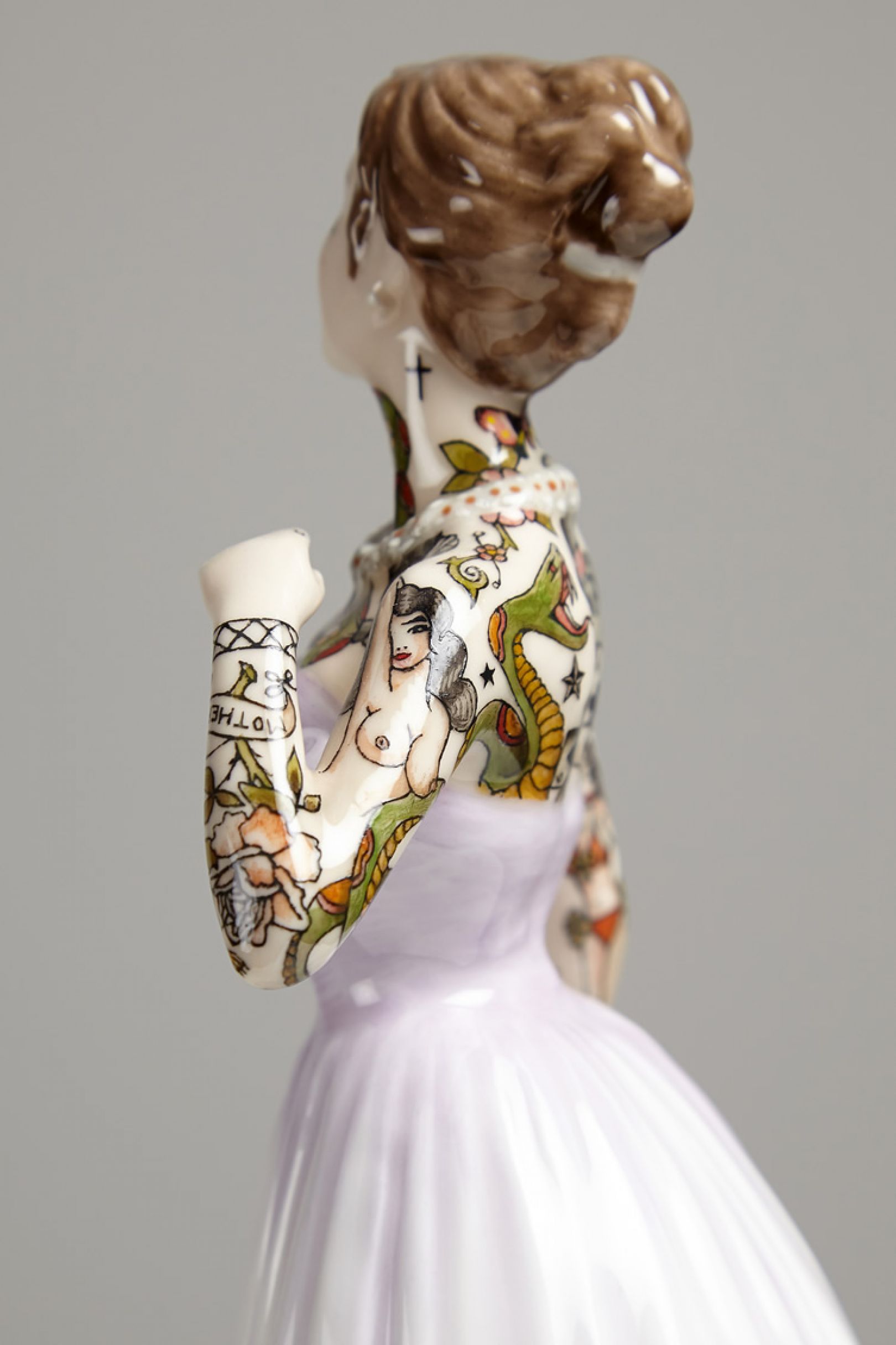 Innocent and traditional porcelain dolls that become modern day painted ...