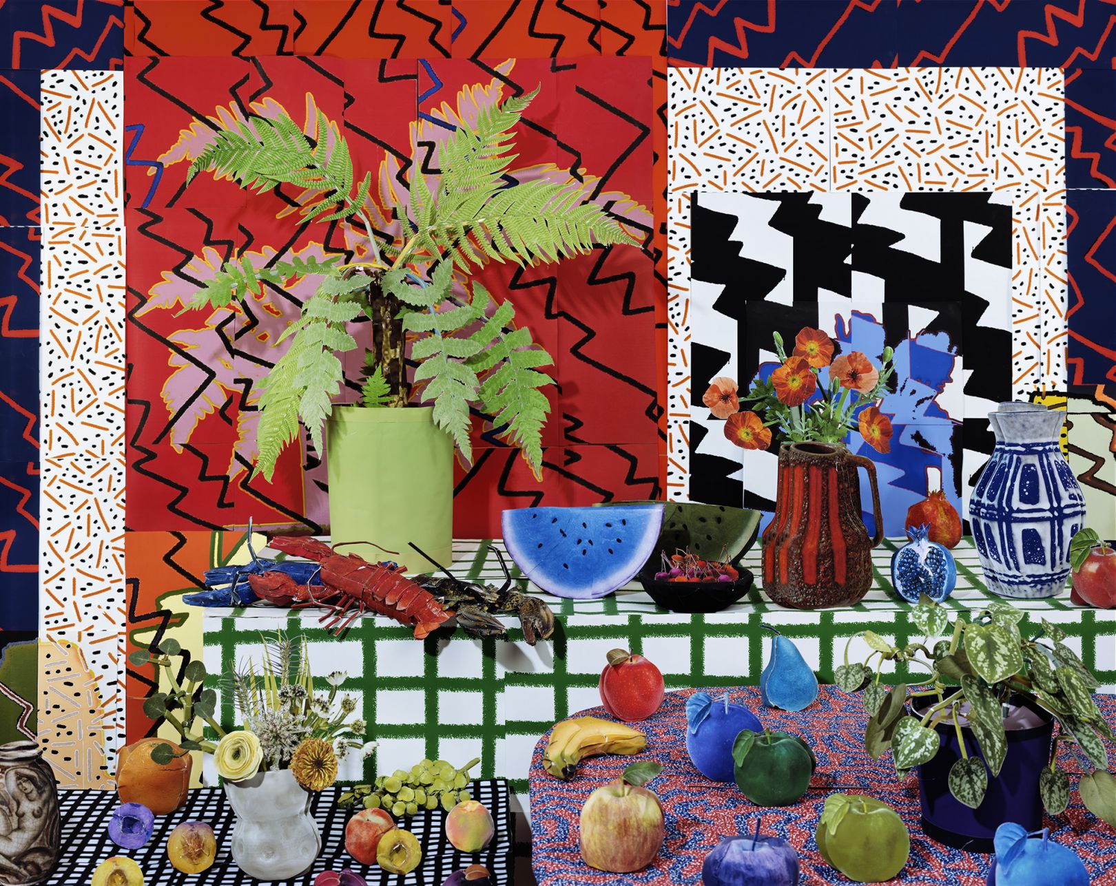 Daniel Gordon's lockdown still-life works, made from printed images ...