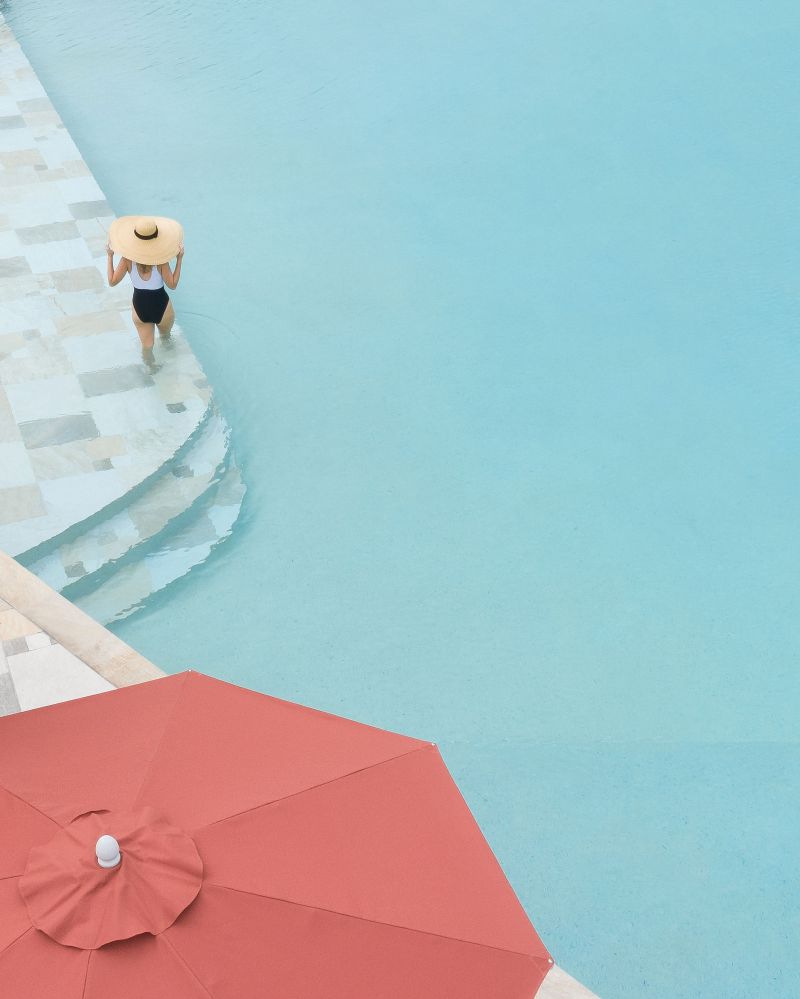 The beauty of swimming pools captured from above by aerial photographer ...