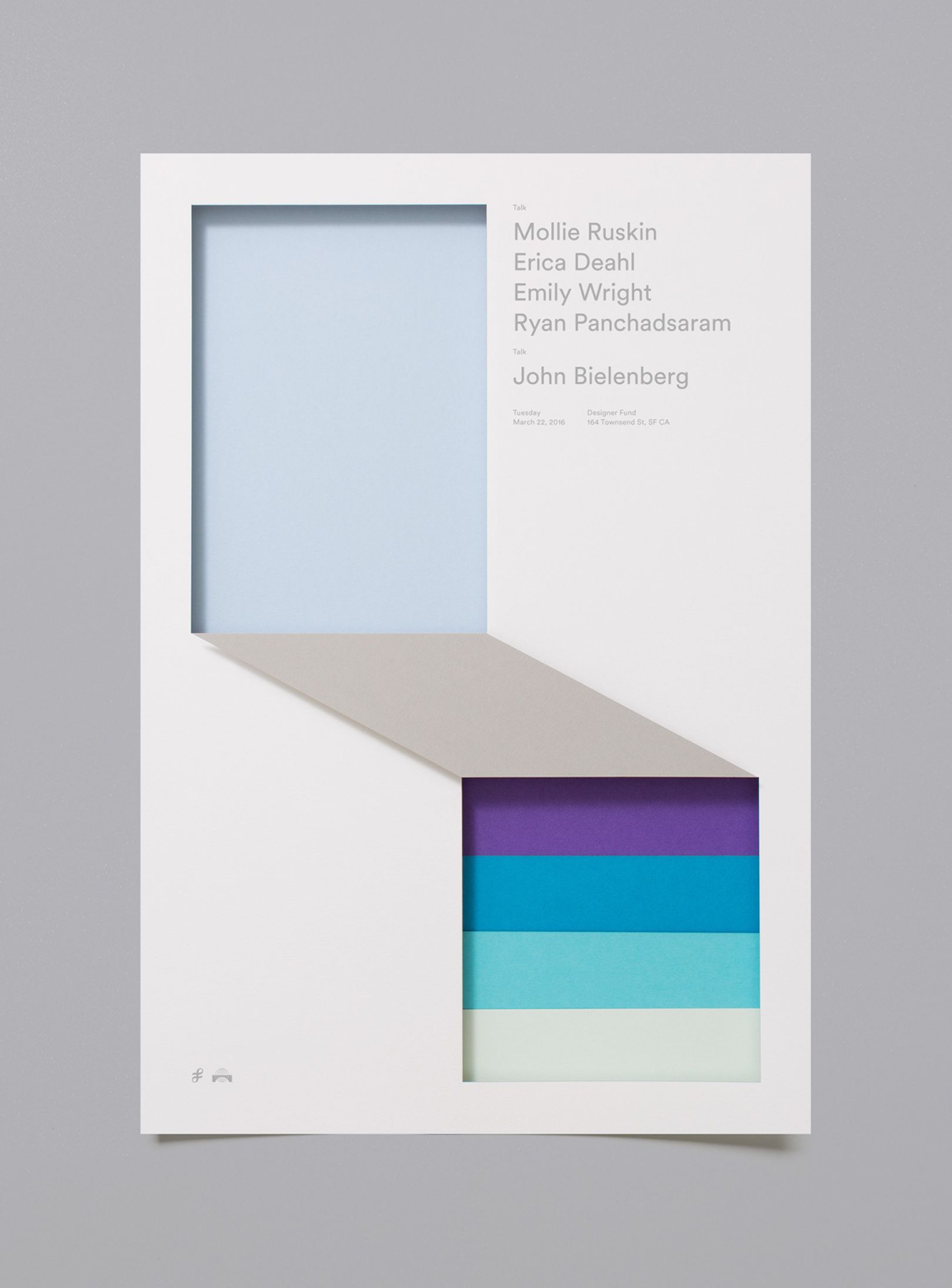 Moniker uses paper to create tactile, abstract posters for Designer ...