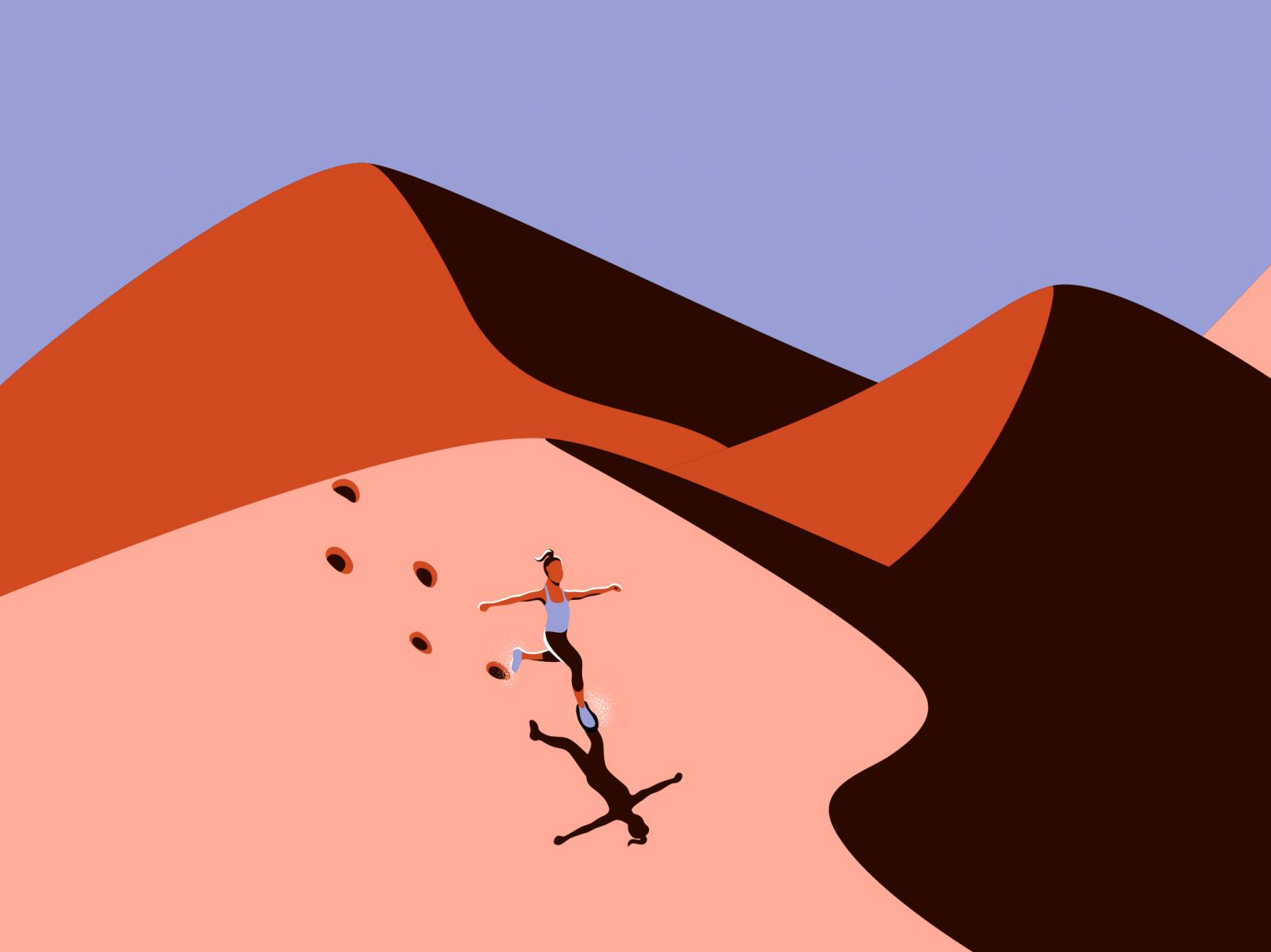 Ariel Sun's minimalist illustrations characterised by a stark contrast ...