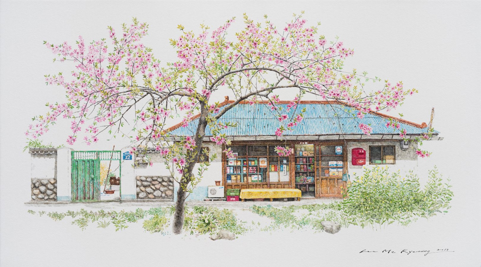 Me Kyeoung Lee's new paintings of South Korea's disappearing corner ...