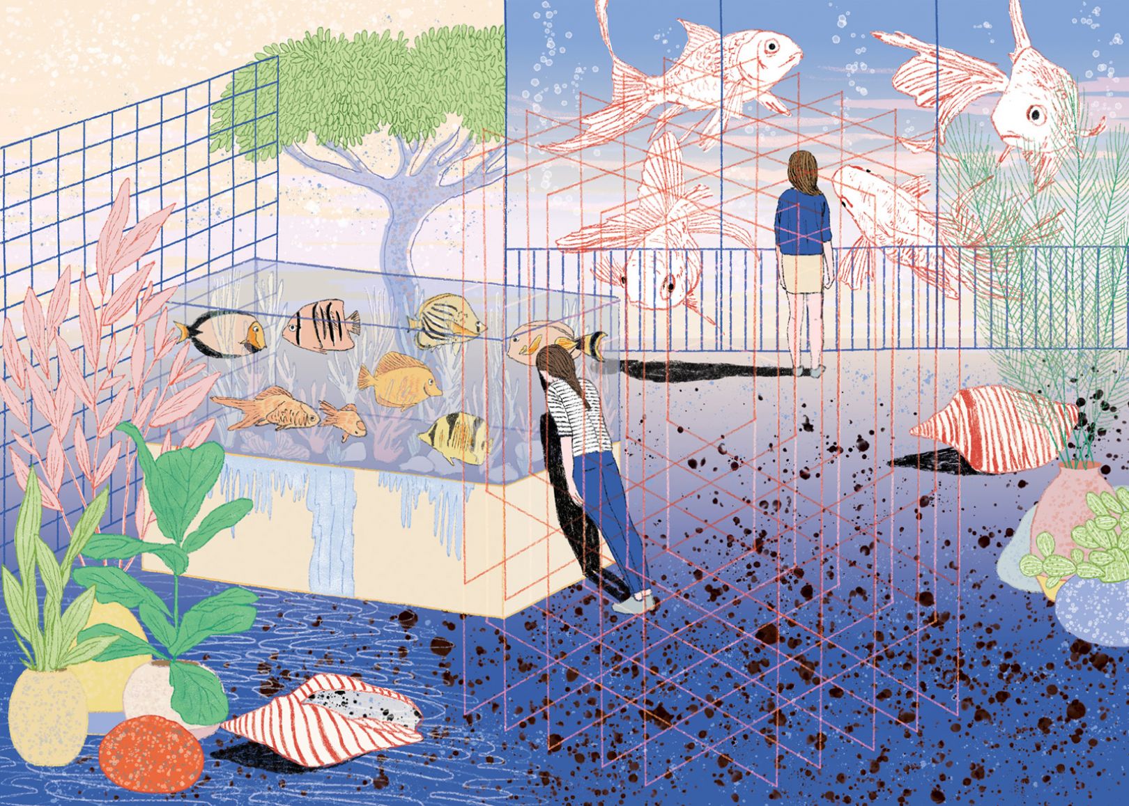 Beautiful illustrations by Milica Golubovic that explore the complexity ...